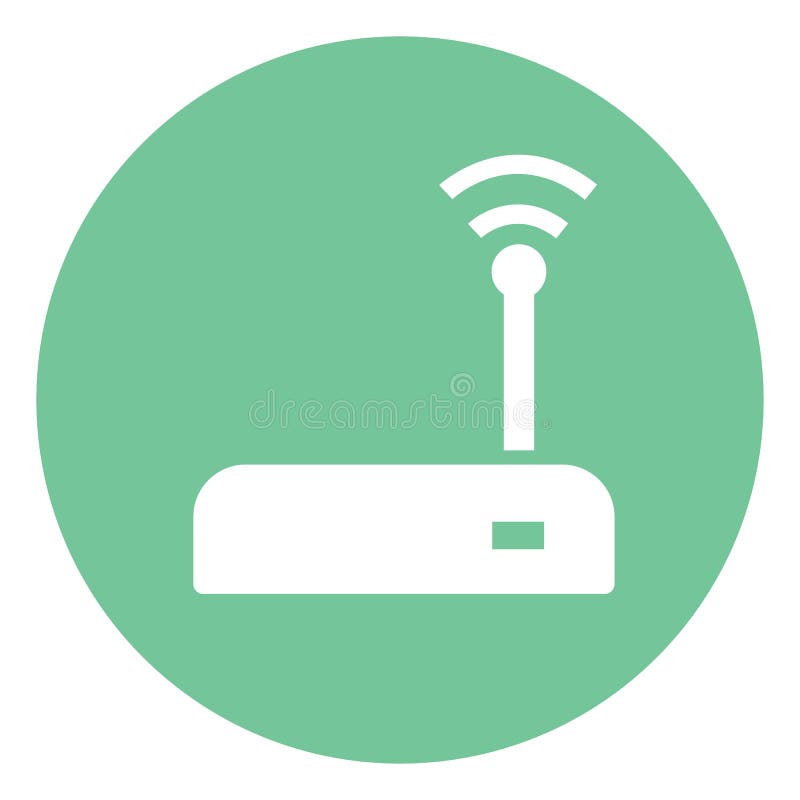 WIFI router, icon stock vector. Illustration of connect - 260370673