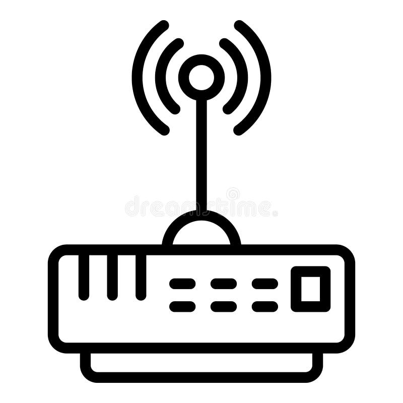 Wifi router icons 9 set stock vector. Illustration of socket - 96145101