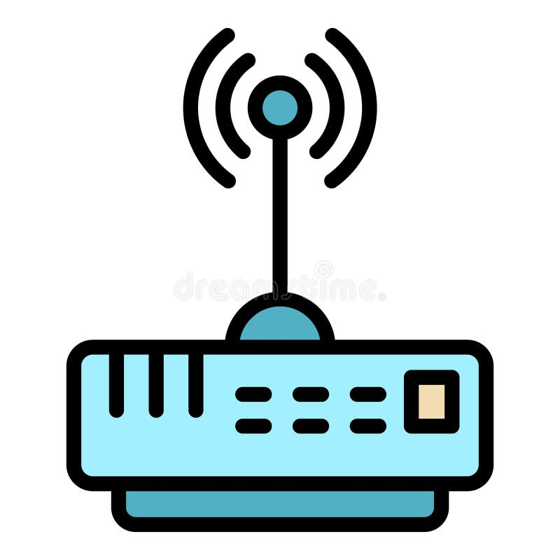 Router Internet on White Background Stock Illustration - Illustration ...
