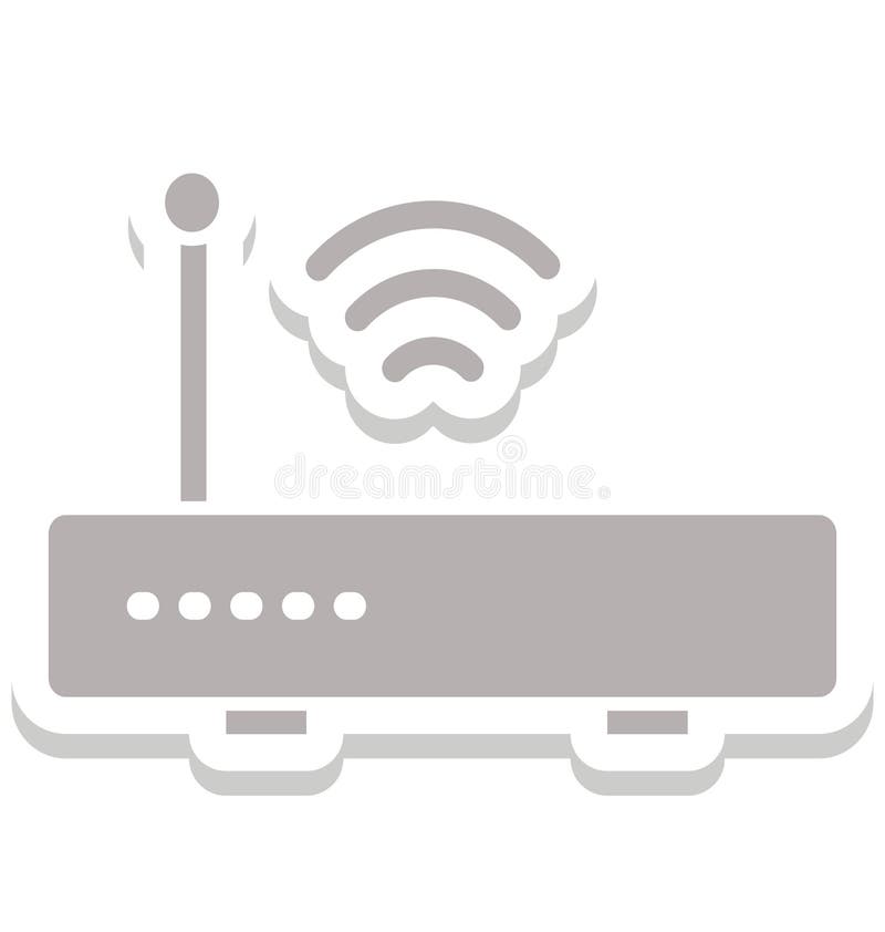Wifi Signals Isolated Color Vector Icon Stock Vector - Illustration of ...