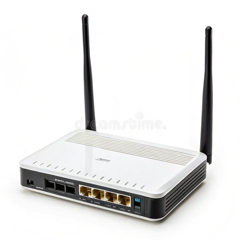 WIFI router stock illustration. Illustration of signalstrength - 368475143