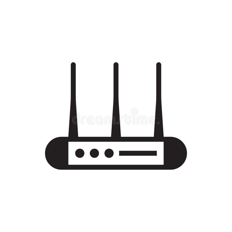 Wifi router and modem icon stock vector. Illustration of symbol - 362405474