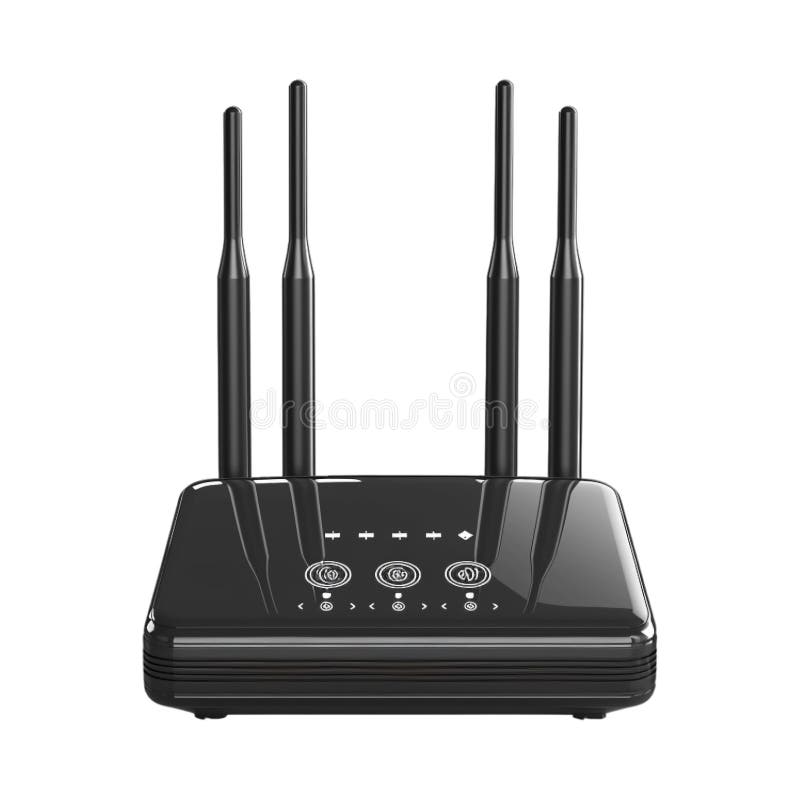 WIFI Router or Modem on Transparent Background - Ai Generated Stock ...