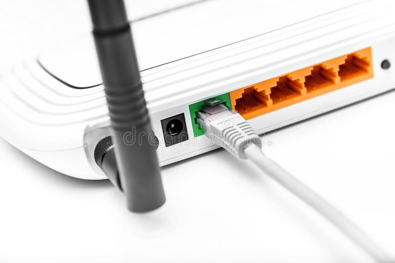 Socket for Internet Connection Stock Image - Image of ethernet, macro ...