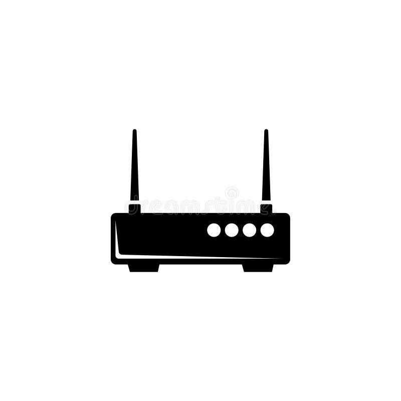 WiFi Router, Network Modem Flat Vector Icon Stock Illustration ...
