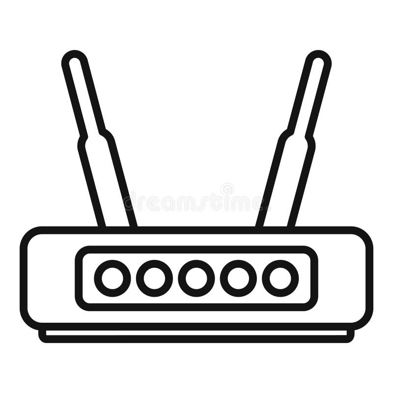 Wifi Router Providing Wireless Internet Network Access Stock Vector ...