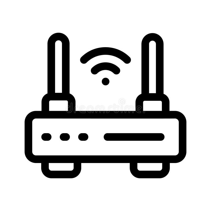 Router stock vector. Illustration of network, line, connectivity ...