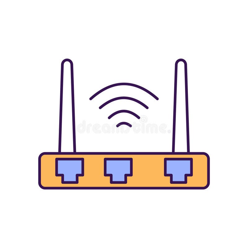 Wifi Router Signals Vector Icon Which Can Easily Modify or Edit. Stock ...