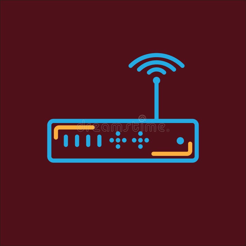 Wifi Router. Vector Illustration Decorative Design Stock Vector ...