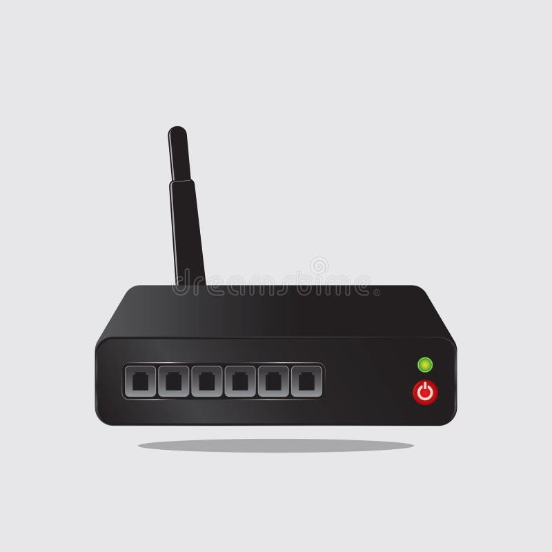 Wifi Router. Vector Illustration Decorative Design Stock Vector ...