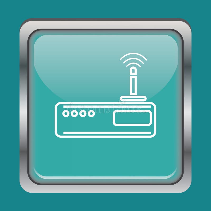 Wifi Router. Vector Illustration Decorative Design Stock Vector ...