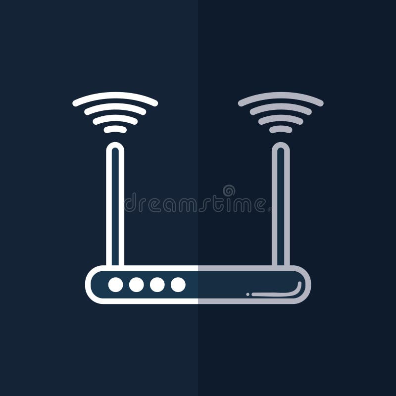 Wifi Router. Vector Illustration Decorative Design Stock Vector ...