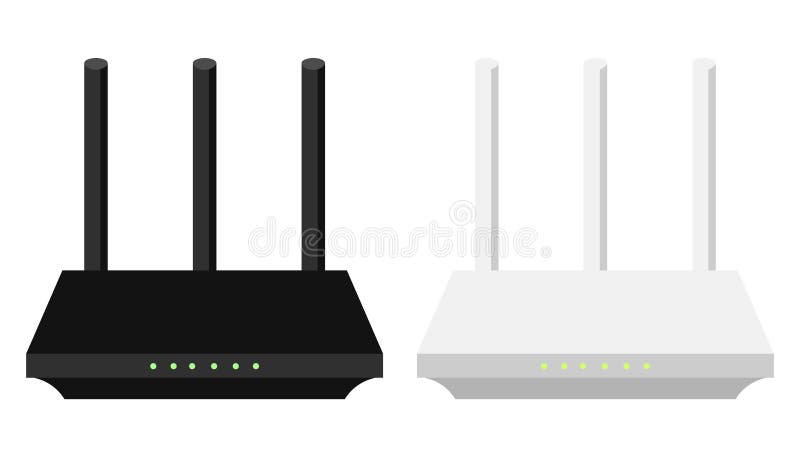 Wifi Router. Wireless Ethernet Modem Router Stock Vector - Illustration ...