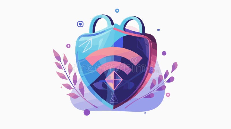 WiFi Security Icon Vector Illustration: Protect Your Network with ...