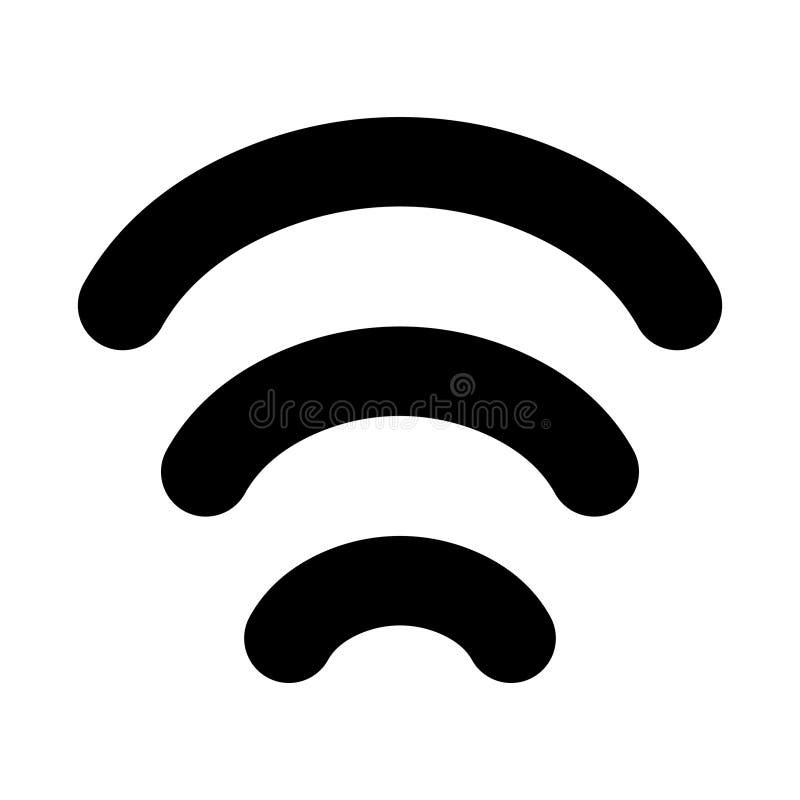 Wifi Set of Vector Icons. Internet Wave Vector. Wireless Internet ...