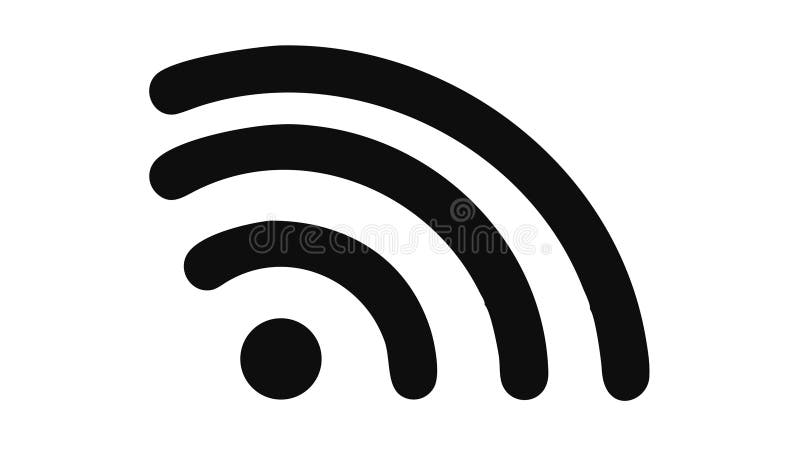WiFi Signal Icon, Wireless Connectivity Network, Vector Design ...