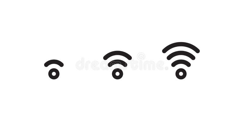 Wireless Signal Icon Vector Isolated on White Background. Wifi Symbol ... Wireless Signal Icon Vector Isolated on White Background. Wifi Symbol ...