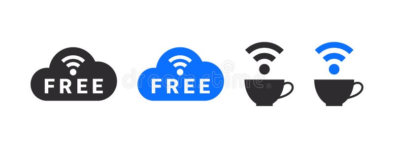 Wifi Signs. Wireless Icons and Conceptual Wifi Icons. Wireless Internet ...
