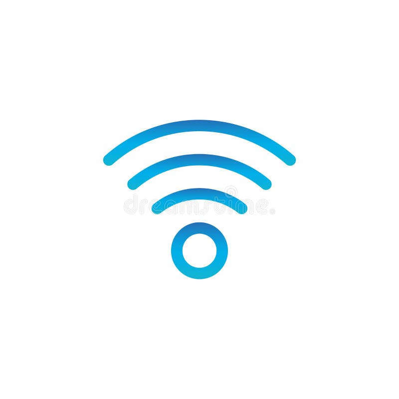 WIFI Simple Icon. Wireless Internet Icon. Vector Illustration Isolated ...