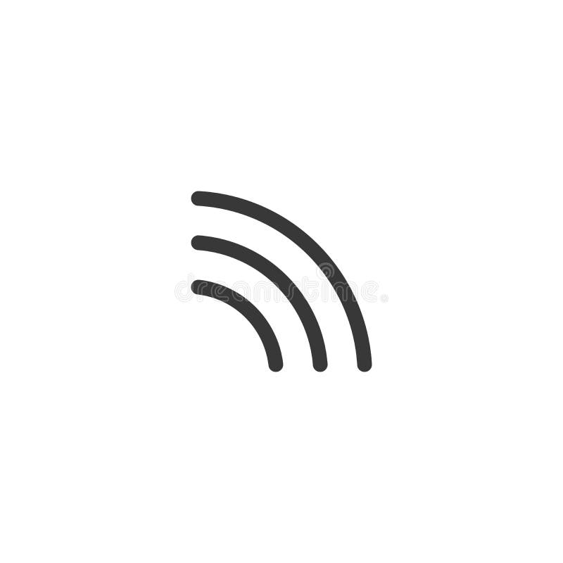 WIFI Simple Icon. Wireless Internet Icon. Vector Illustration Isolated ...