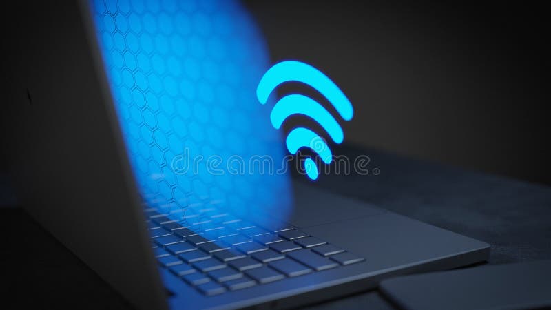 Wifi Status Check Connectivity Access Concept 3D Illustration Stock ...
