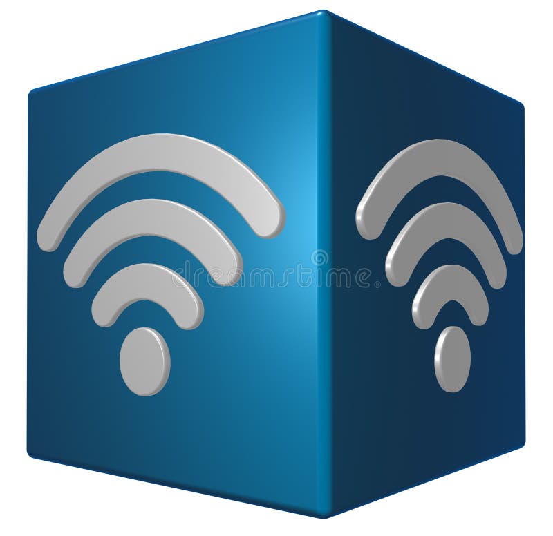 Wifi Cube Icon, Isometric Style Stock Vector - Illustration of route ...
