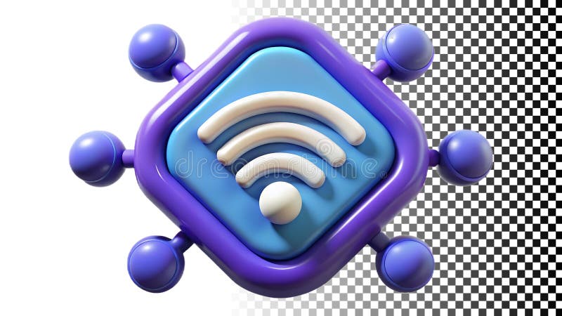 Wifi Symbol with Sphere, Wireless Connection, Internet Access, Network ...