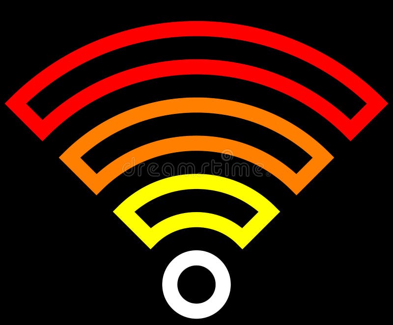 Wifi Symbol Icon - Colorful Outlined, Isolated - Vector Stock Vector ... Wifi Symbol Icon - Colorful Outlined, Isolated - Vector Stock Vector ...