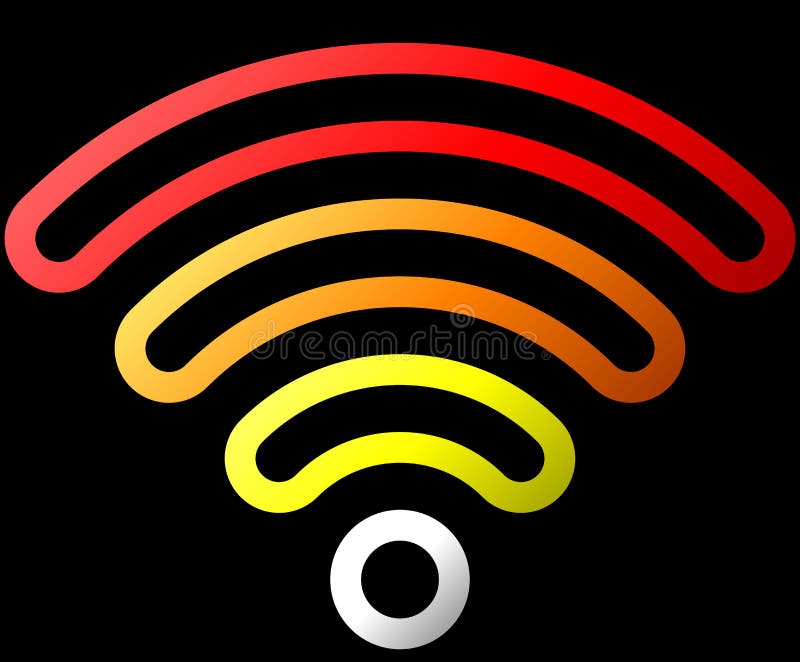 Wifi Symbol Icon - Colorful Outlined Rounded Gradient, Isolated ... Wifi Symbol Icon - Colorful Outlined Rounded Gradient, Isolated ...