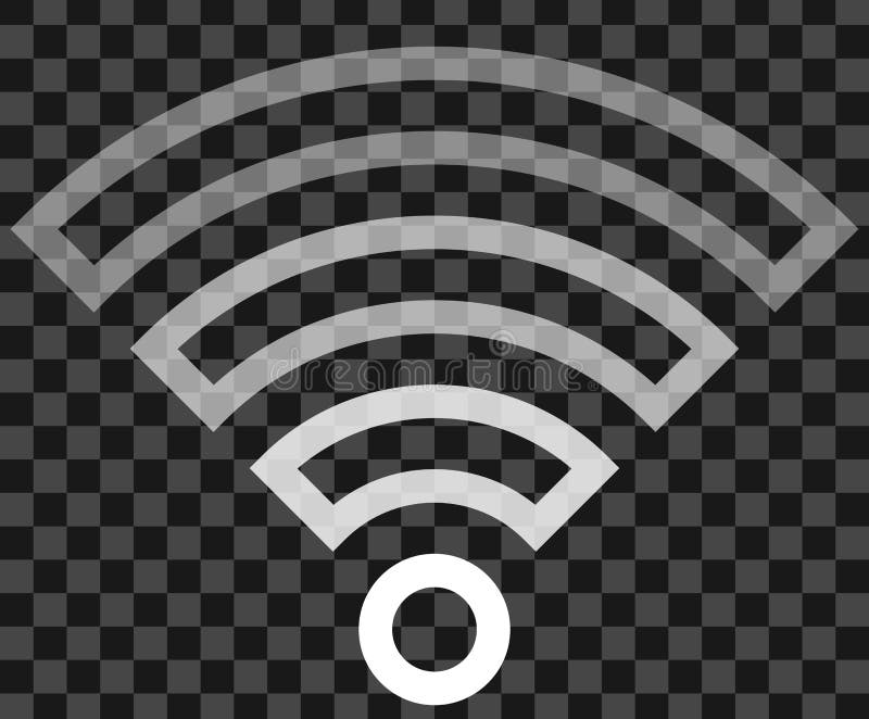Wifi Symbol Icon - White Outlined Transparent, Isolated - Vector Stock ... Wifi Symbol Icon - White Outlined Transparent, Isolated - Vector Stock ...