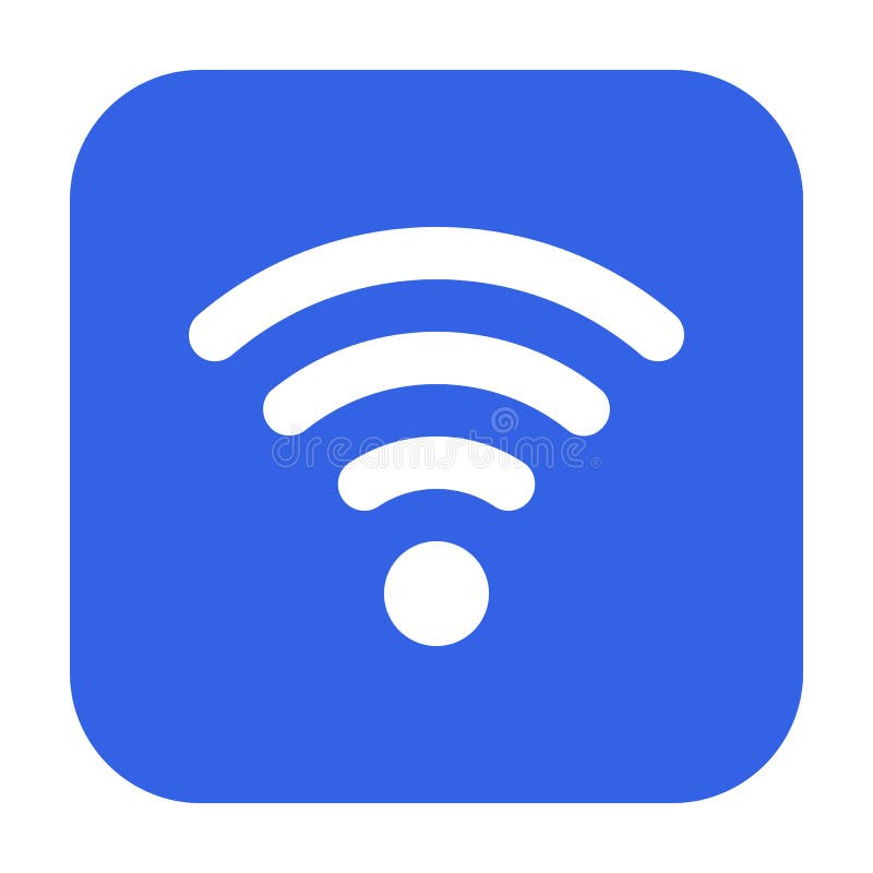 WiFi Symbol Icon, Wireless Local Area Networking Vector Stock Vector ...