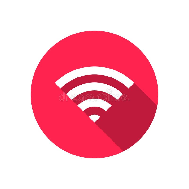 WiFi Symbol Icon, Wireless Local Area Networking Vector Stock Vector ...