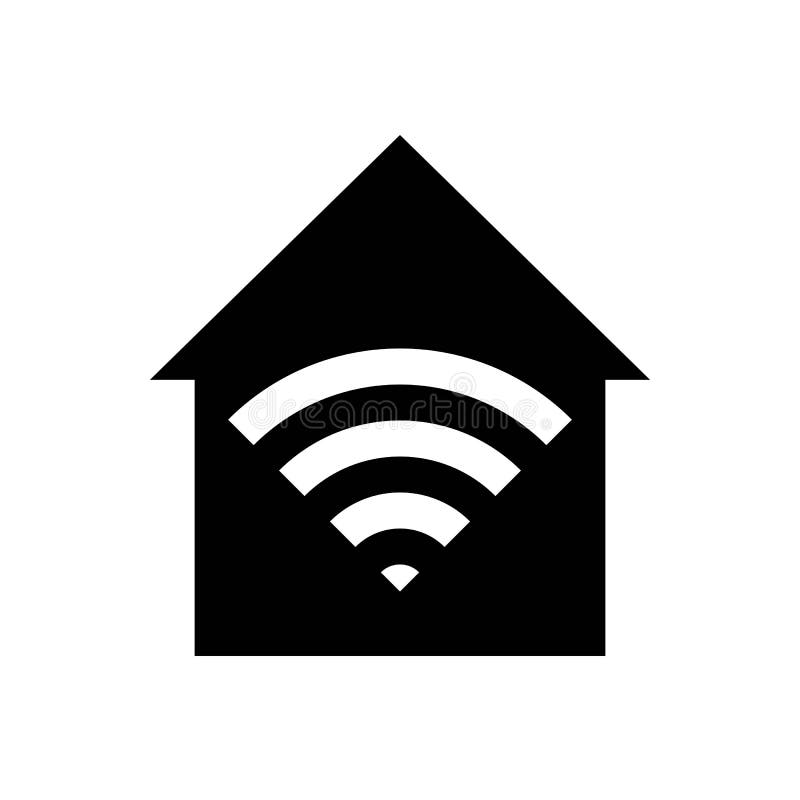 WiFi Symbol Icon, Wireless Local Area Networking Vector Stock Vector ...