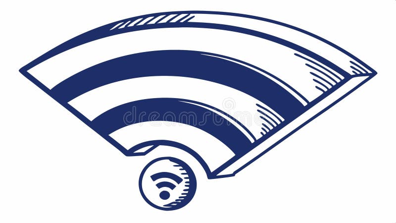 WiFi Symbol with Sound Waves, Wireless Audio and Connection Icon Vector ...
