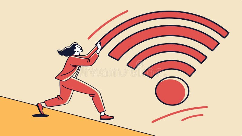 WiFi Symbol, Wireless Internet and Network Access Vector Design ...