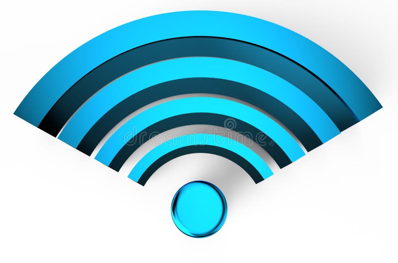 Wi-fi-symbool stock illustratie. Illustration of digitaal - 52047431