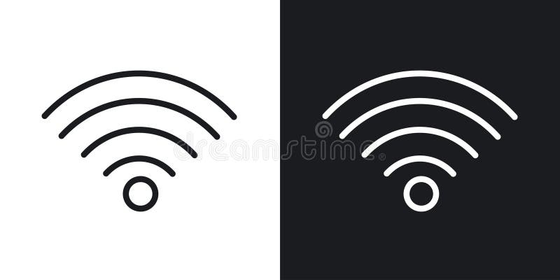 Wifi vecor icon set stock vector. Illustration of editable - 340496418