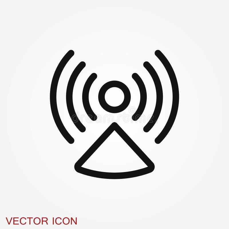 Wifi Vector Icon. Computer and Network Connections Symbol Isolated on ...