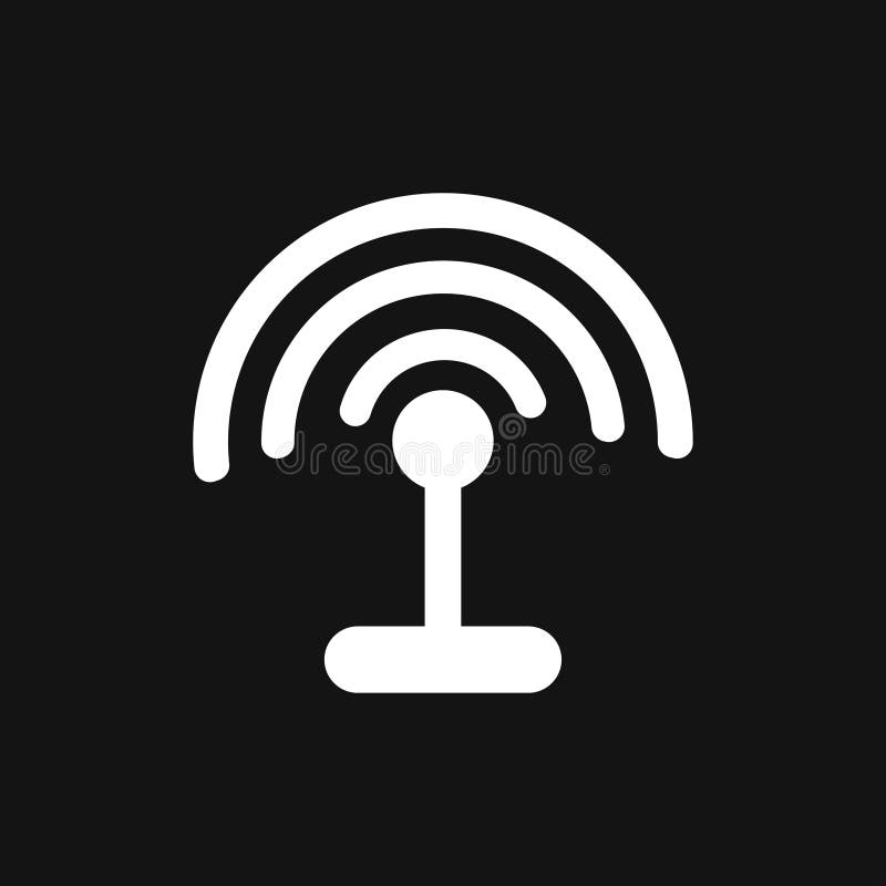 Wifi Vector Icon. Computer and Network Connections Symbol Isolated on ...