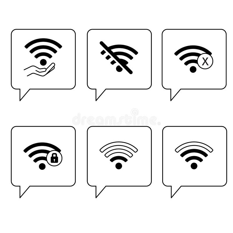 Wifi wireless icon stock illustration. Illustration of vector - 254283930