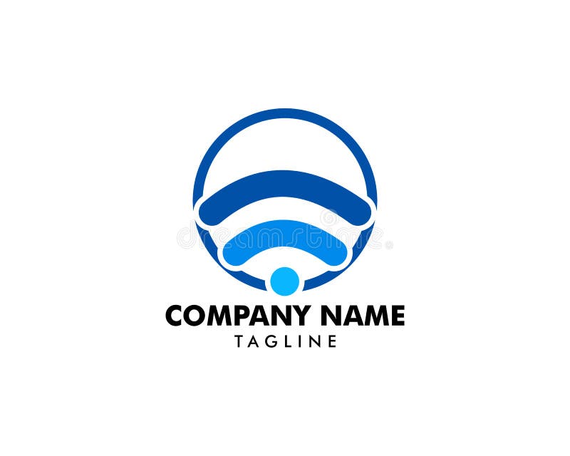 Wifi Wireless Internet Signal Logo Template Design Stock Vector ...
