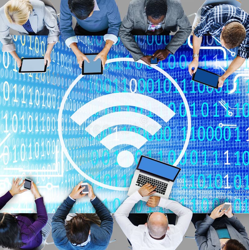 Wifi Wireless Signal Network Connection Technology Concept Stock Photo ...