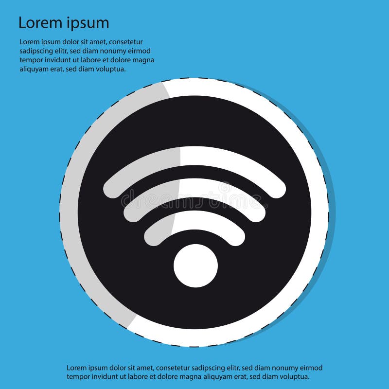 Wifi Wireless Wlan Internet Signal Flat Icon for Apps or Websites Stock ... Wifi Wireless Wlan Internet Signal Flat Icon for Apps or Websites Stock ...