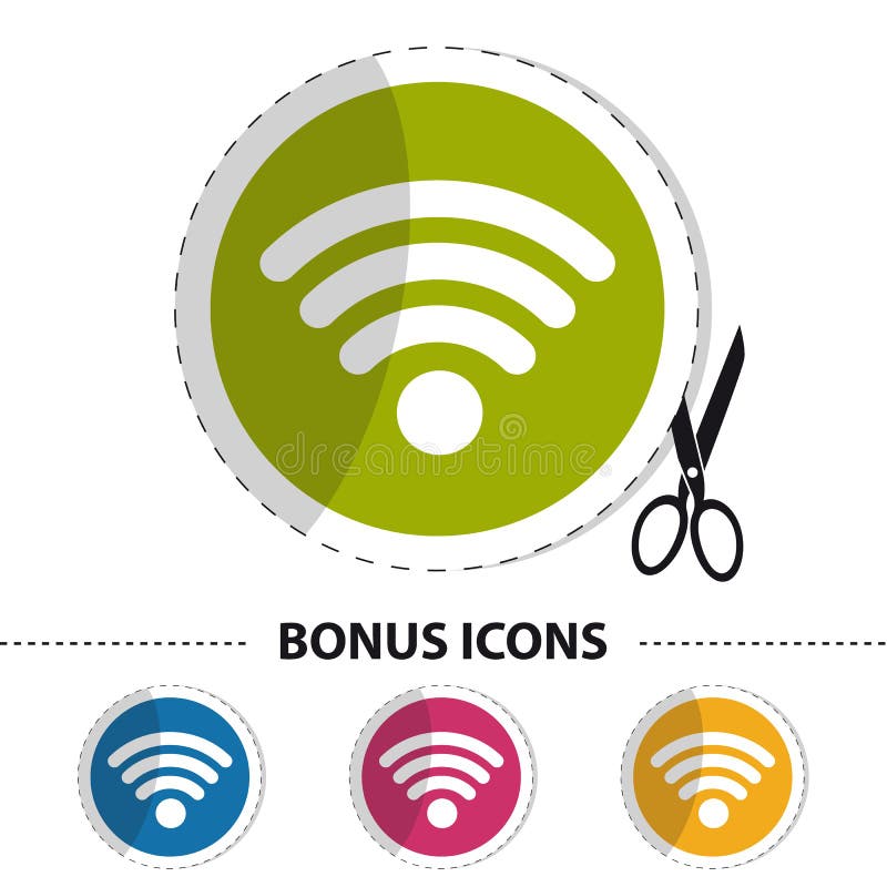 Wifi Wireless Wlan Internet Signal Flat Icon for Apps or Websites Stock ... Wifi Wireless Wlan Internet Signal Flat Icon for Apps or Websites Stock ...