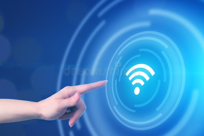 Wifi Zone Connection Point Icon, Internet Hotspot and Online Digital ...