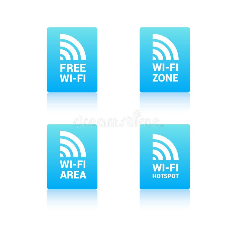 Wifi Zone Icons stock vector. Illustration of device - 196968932