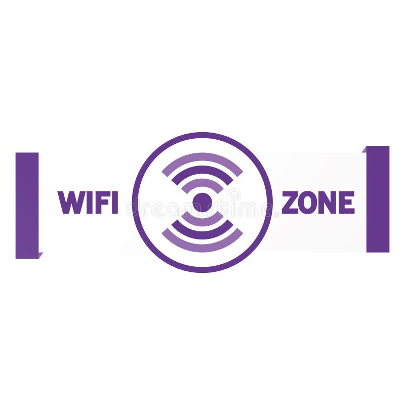 Wifi zone label Vector stock vector. Illustration of area - 318279435
