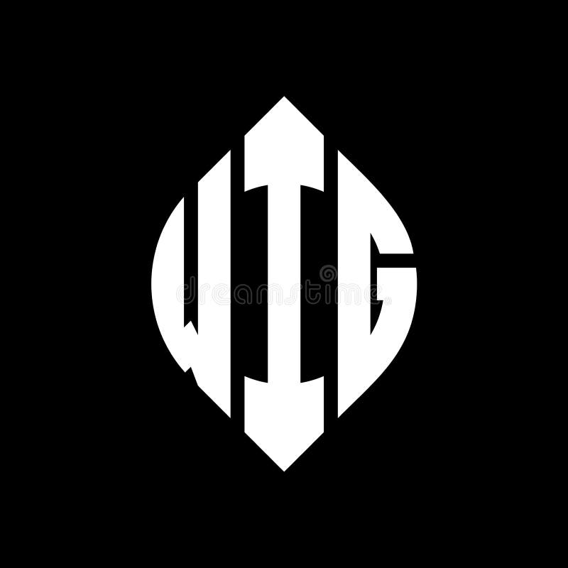 WIG Circle Letter Logo Design with Circle and Ellipse Shape. WIG ...