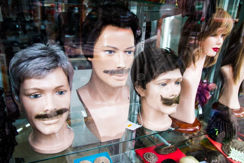 Wig Shop Window Display Stock Photos - Free & Royalty-Free Stock Photos ...