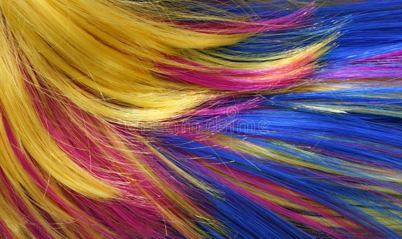 Colored strands of hair stock image. Image of long, macro - 52411351
